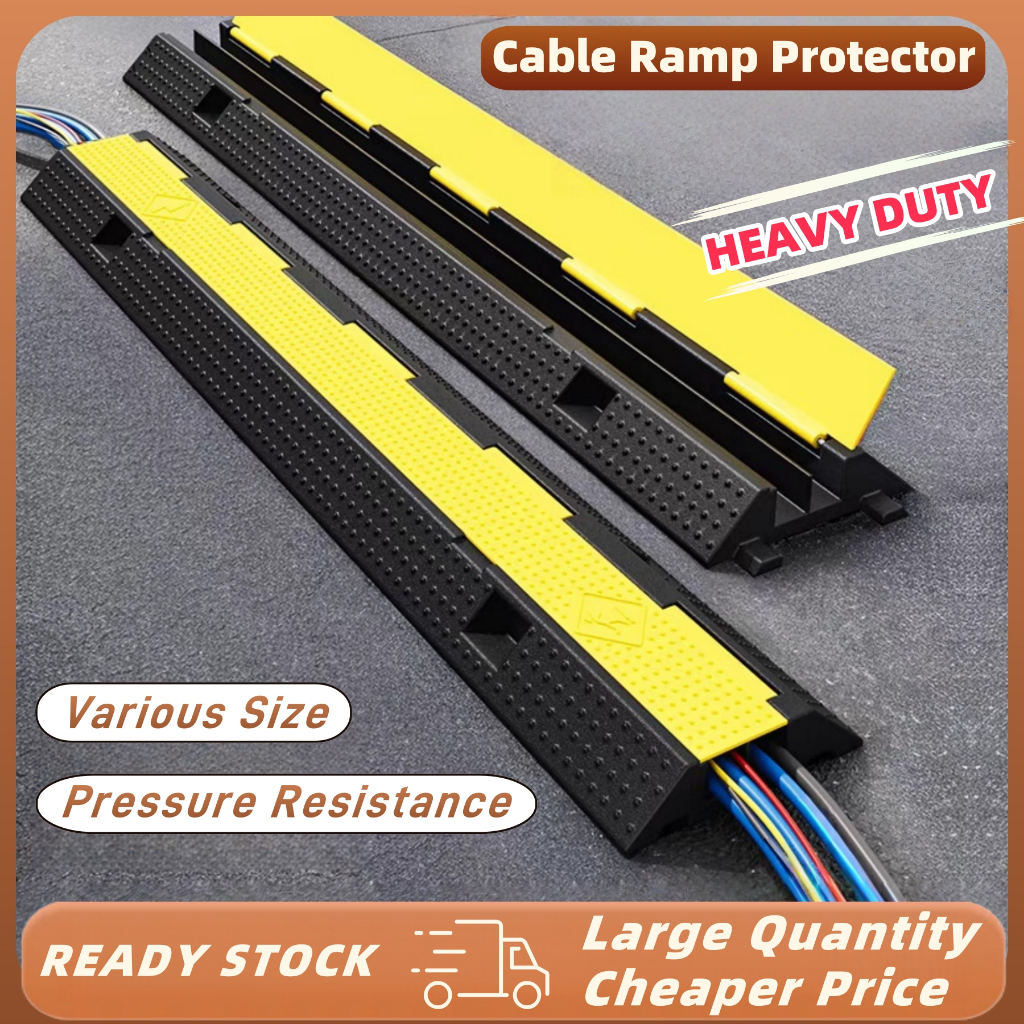Heavy Duty Rubber Cable Hump road Speed Bump Hump 1/2/3/5 Line Cable ...