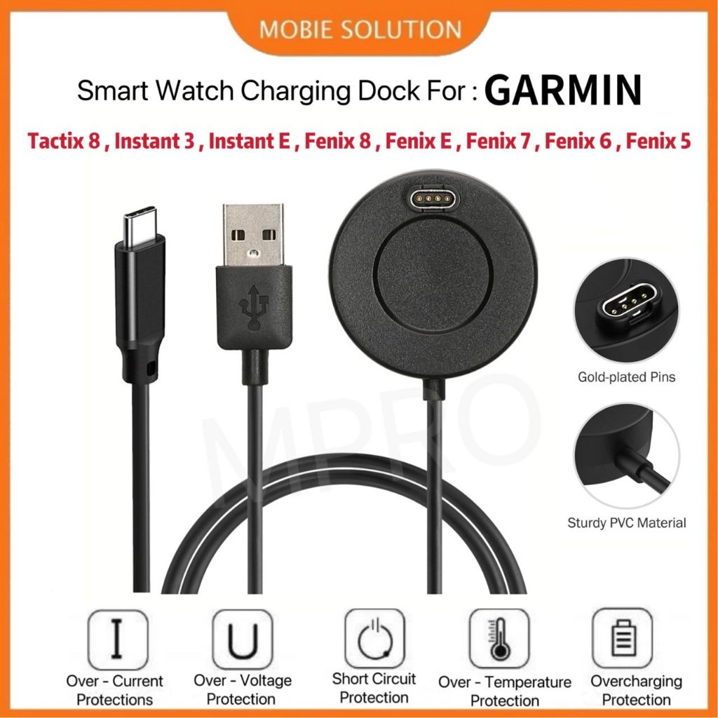 For Garmin Fenix 8 Fenix 7 Fenix 6 Fenix 5 Fenix E / Instant E ...