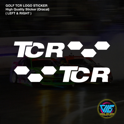 [ TCR GOLF ] Logo Sticker / Decal (High Quality Sticker) | Shopee Singapore