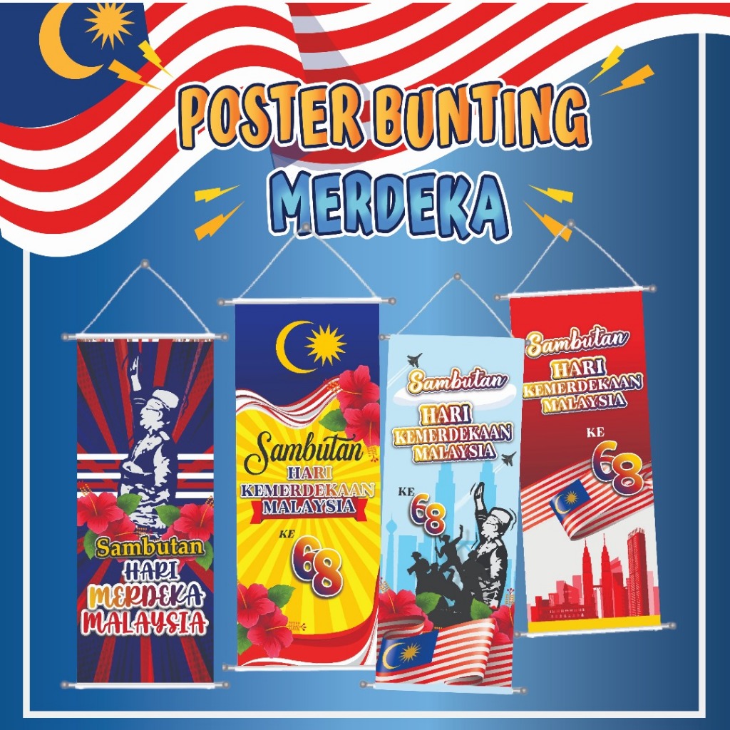 Bunting Merdeka Poster in 2025 | Piping Piping Piping | Shopee Singapore