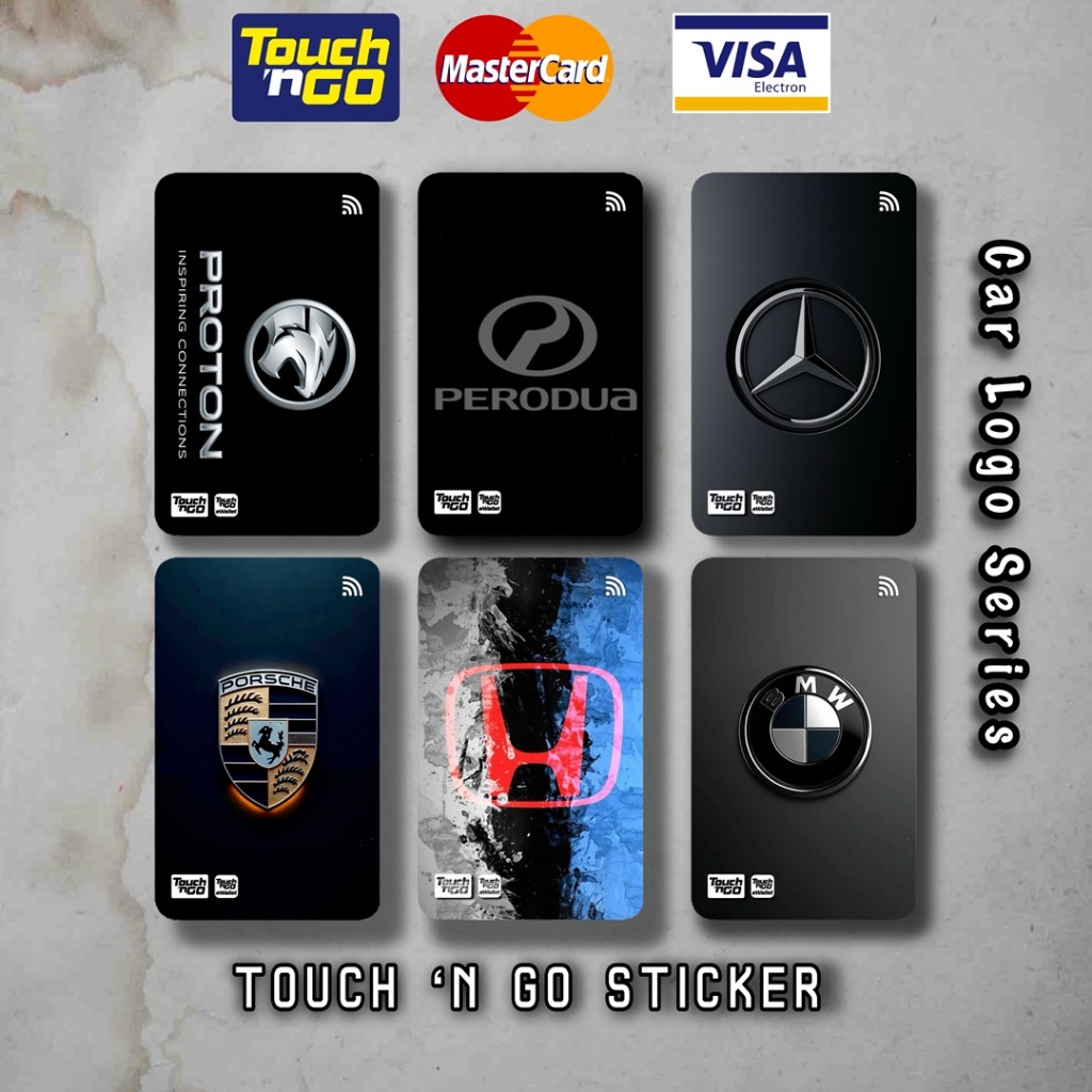 Car Logo Series for Touch n Go Card Sticker Cover TNG / Master / Visa ...