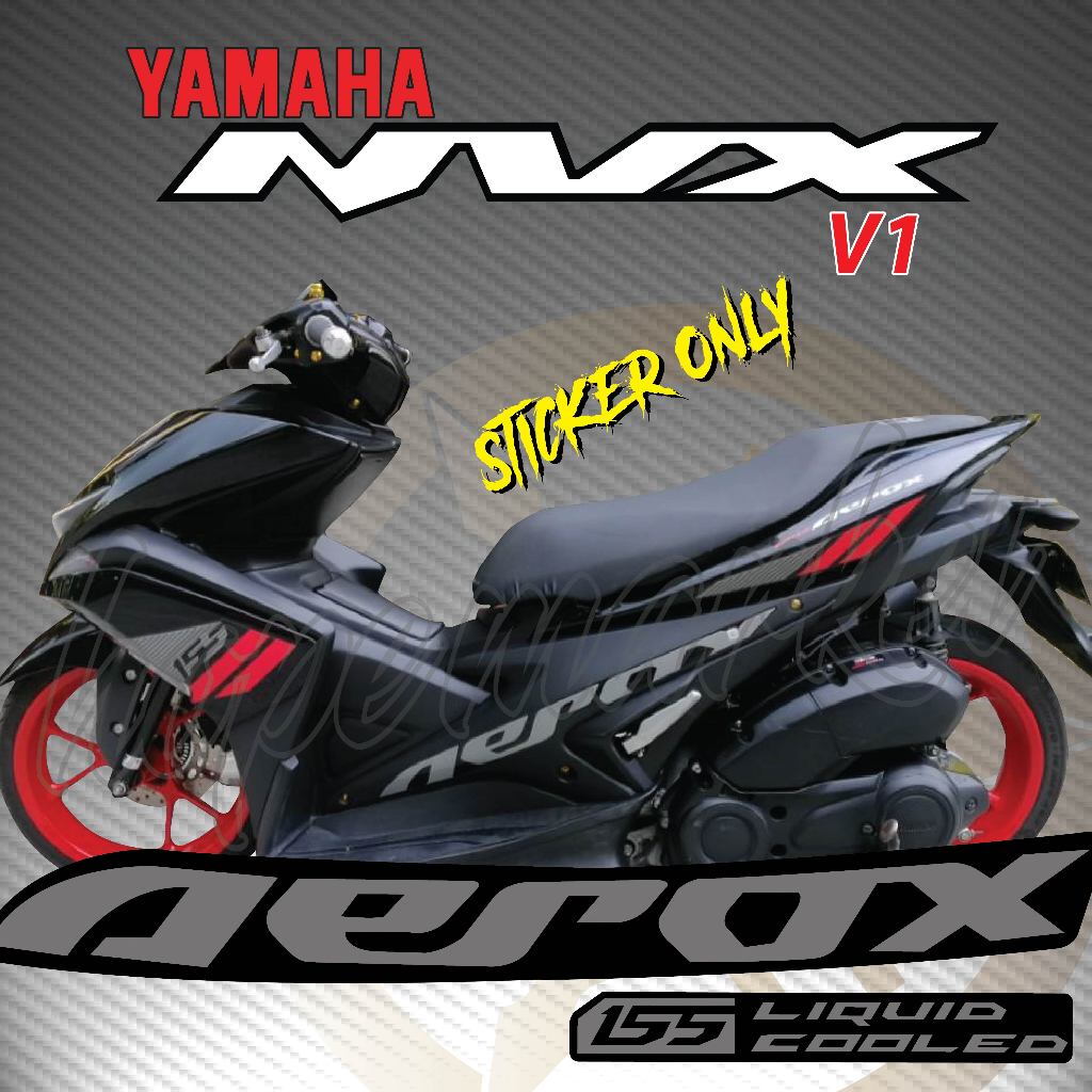 STRIPE MOTOR YAMAHA NVX / AEROX 155 V1 2017 (2) GRADE A CUSTOM BODY ...
