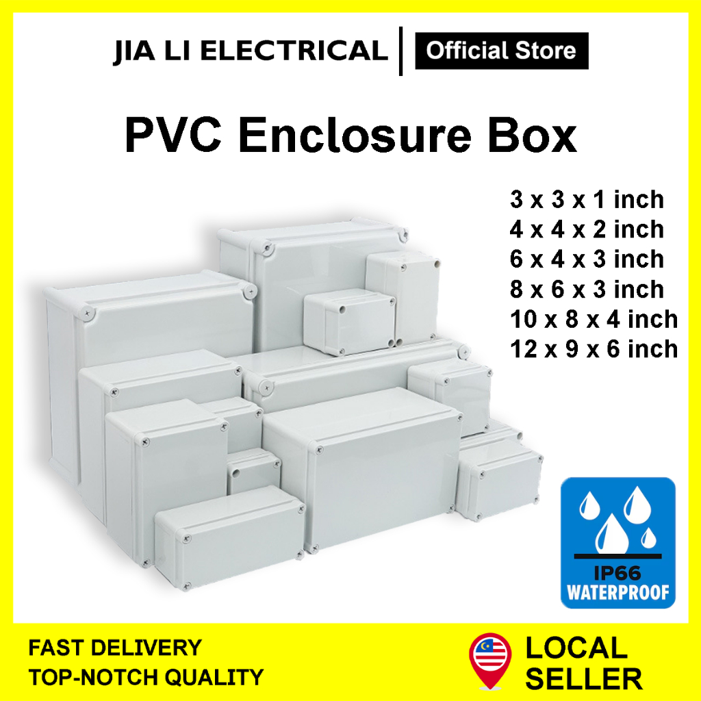 Weatherproof PVC Enclosure Box – Outdoor Enclosure for Electrical ...