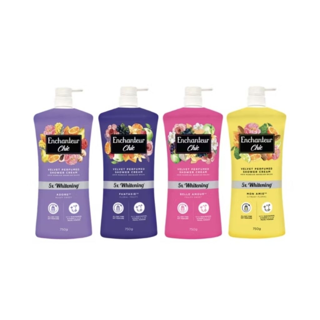 Enchanteur Chic Paris Parfumed Shower Cream 750g (1 unit) | Shopee Singapore