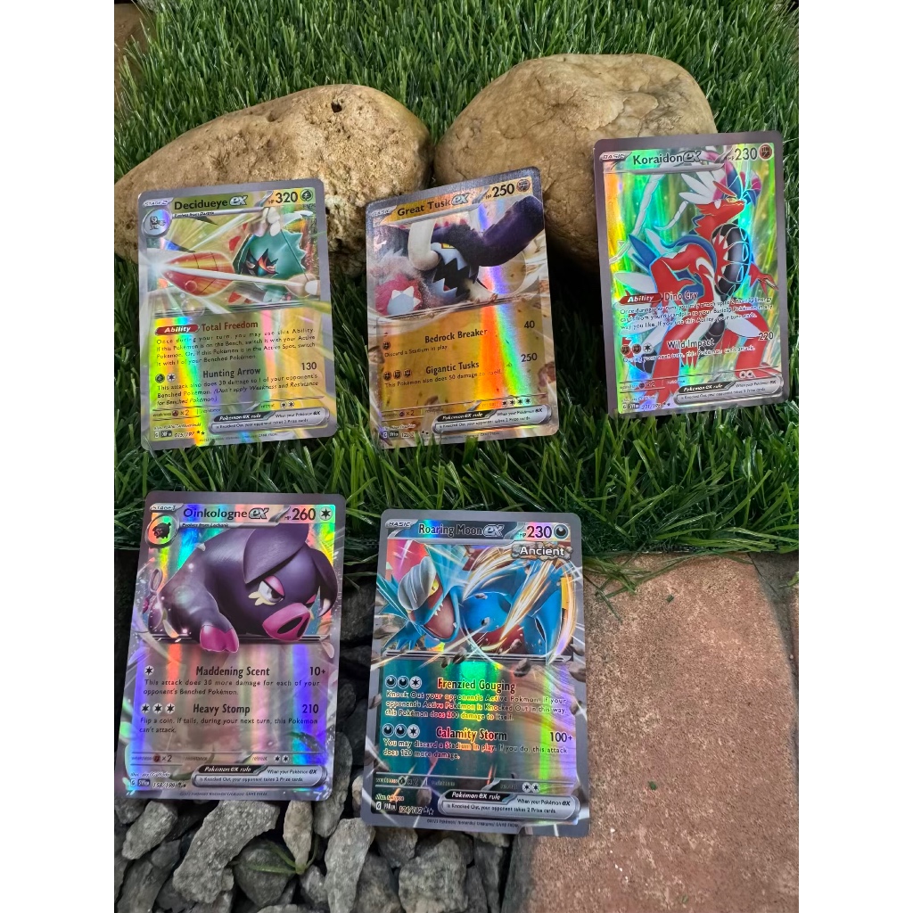 5× Pokémon Replica Card Set – Same Series– With Sleeve & Toploader ...
