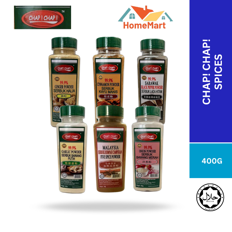 Chap! Chap! Spices powder 400g ginger/onion/garlic/cinnamon/mix spice ...