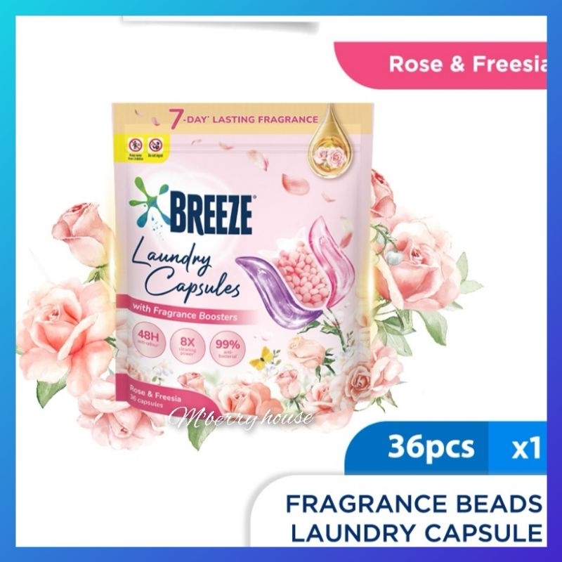 Breeze Fragrance Beads Laundry Capsule 36pcs | Shopee Singapore