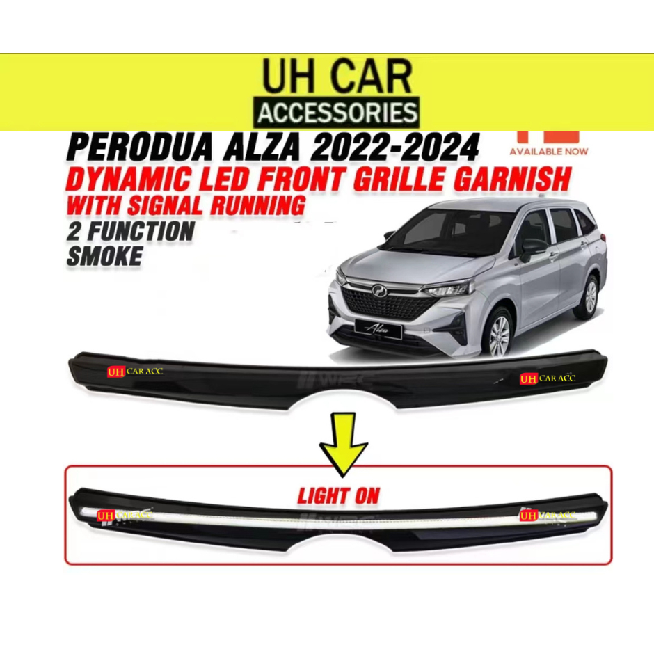 DTK Perodua Alza 2022 - 2024 Dynamic Led Front Grille Garnish With ...