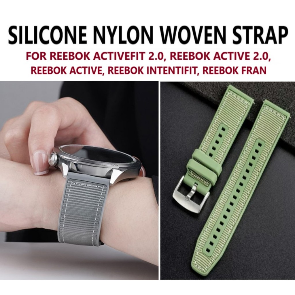 Silicone Nylon Woven Strap Band - Smart Watch Reebok ActiveFit 2.0 ...
