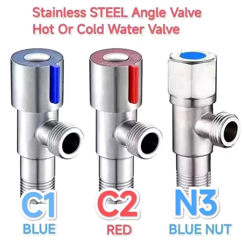 Stainless STEEL Angle Valve Hot Or Cold Water Valve Water Stop Valve C1 ...
