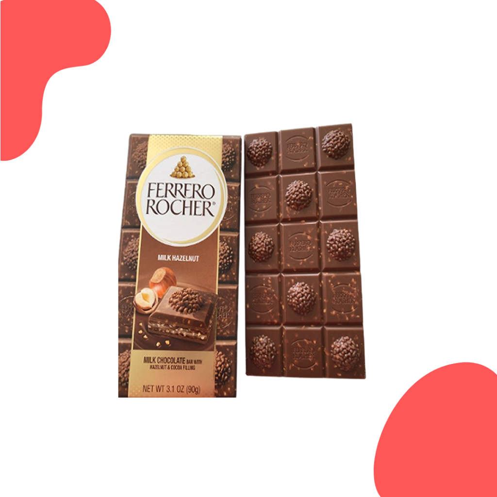 FERRERO ROCHER MILK HAZELNUT BAR 90G | Shopee Singapore