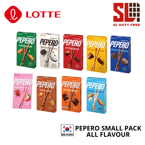 Lotte Pepero Small Pack 35g-50g Assorted Flavour Pepero Chocolate ...