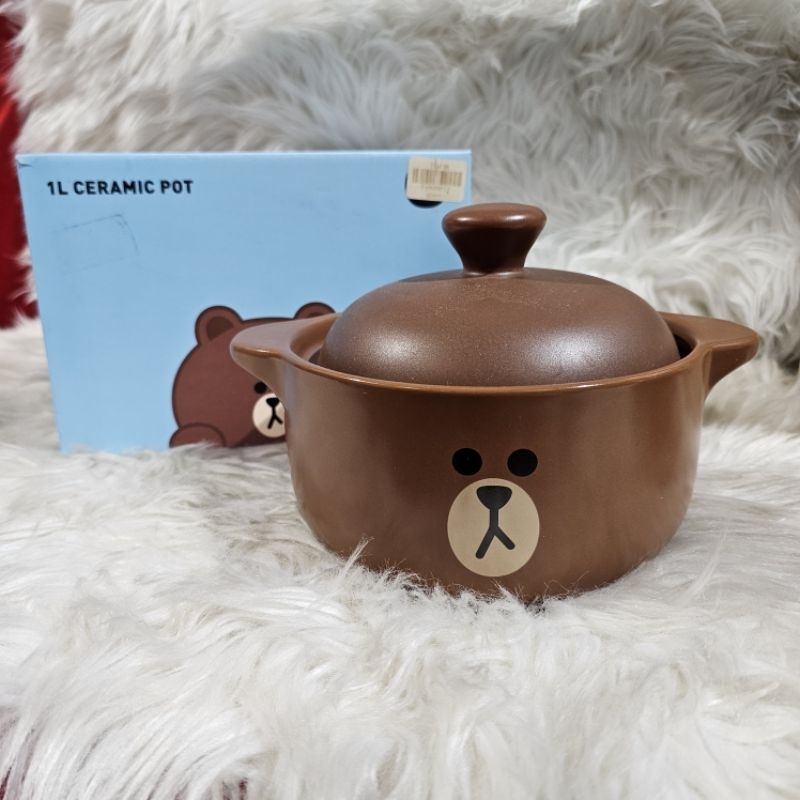 Bear Ceramic Cooking Pot (1L) | Shopee Singapore