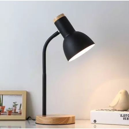 table lamp Nordic Modern wooden desk lamp Art Hose Desk Lights base ...