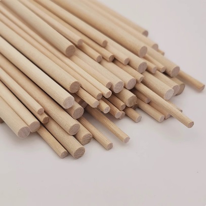 Round wooden Stick Wood Dowel DIY Art Craft Modeling 5PCS Diameter 3/4 ...