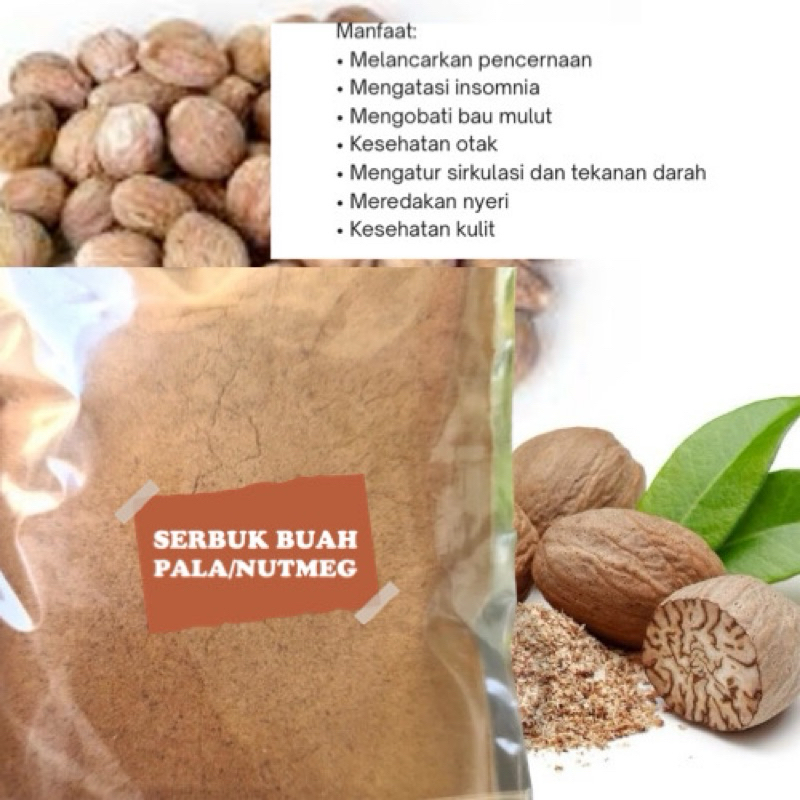 SERBUK BUAH PALA/NUTMEG POWDER 100g | Shopee Singapore