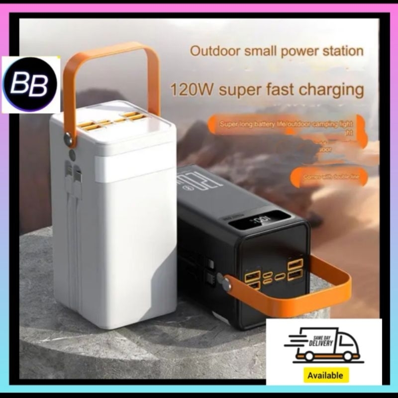 BB 2025 New 120W 80000mah PowerBank Portable Digital Display Three ...
