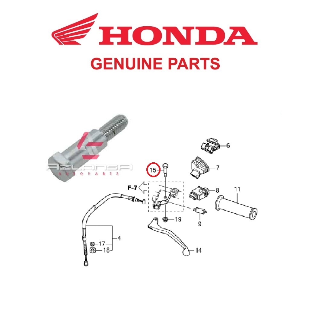 Bolt Handle Lever Pivot ( 90114-KGH-900 ) RS150R V1 V2 V3, RS-X, ADV ...