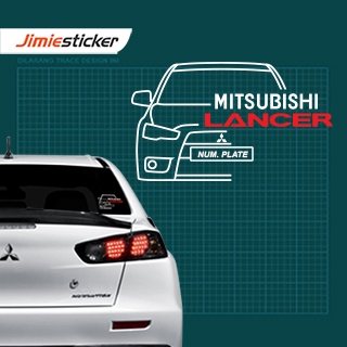 Sticker Kereta Evo Lancer, Mitsubishi, Car Sticker, Vinyl Cutting ...
