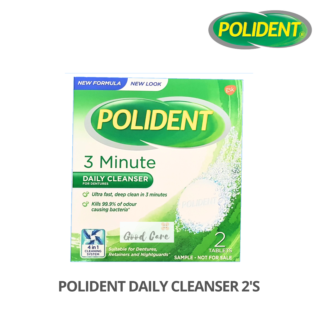 Polident Cleaning Tablets for Retainers / Denture - 3 Minute Daily ...