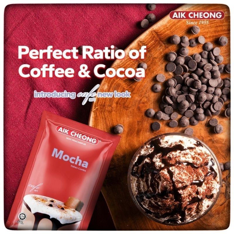AIK CHEONG Mocha Drink (25g x 1 Sachet) | Shopee Singapore