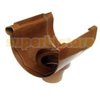 PVC GUTTER SPOUT HEAD 3''/4'' (BROWN) | Shopee Singapore