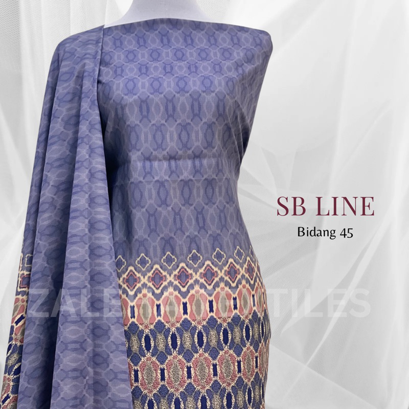NEW PATTERN SB LINE RAYA FABRIC BY ZALEHA TEXTILES | VIRAL SB LINE ...