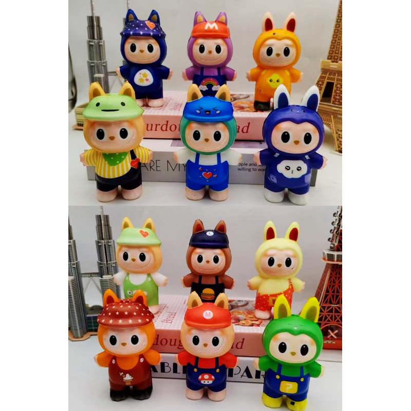 [HV Toys]Labubu Series Squishy Doll Decompression Toys Soft Stress ...