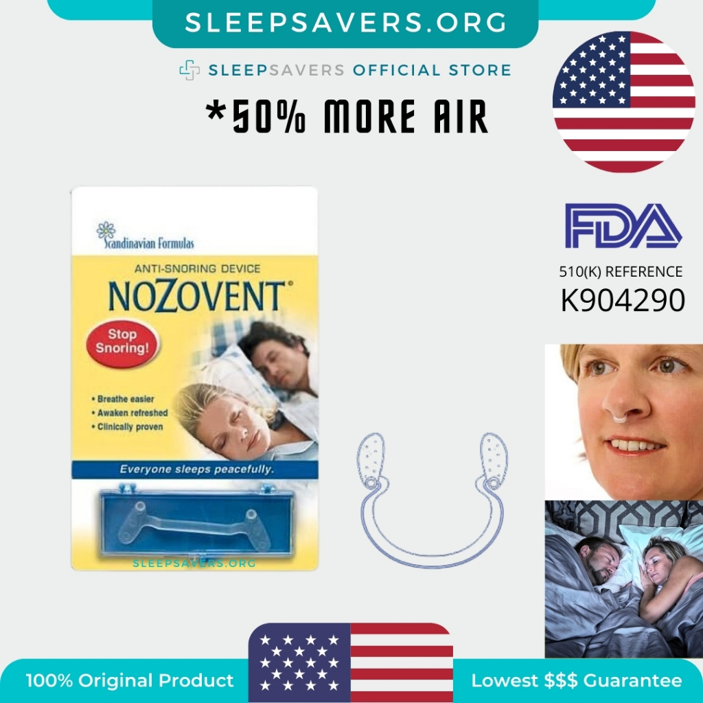 USA FDA Nozovent Anti Snoring Device | Nasal Dilator Sleeping Aid Alat ...