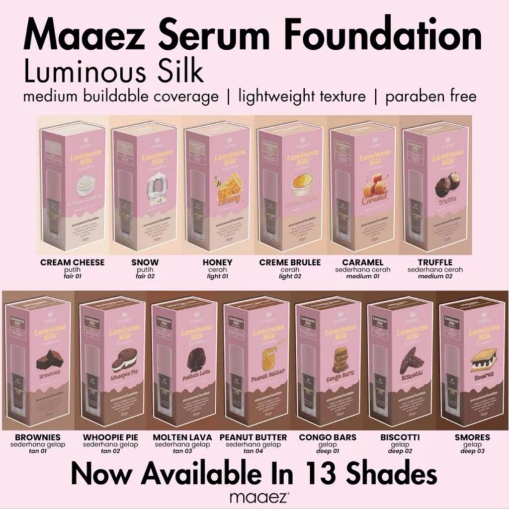 MAAEZ Foundation (Luminous Silk) | Shopee Singapore