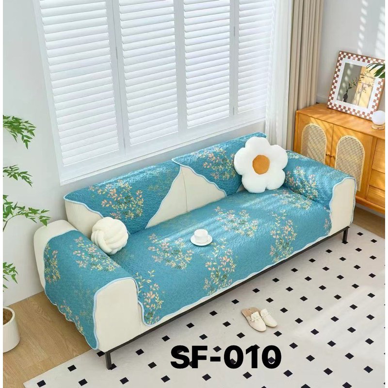 Sofa Cover 1/2/3/4 Seater alas sofa patchwork sofa set cotton material ...