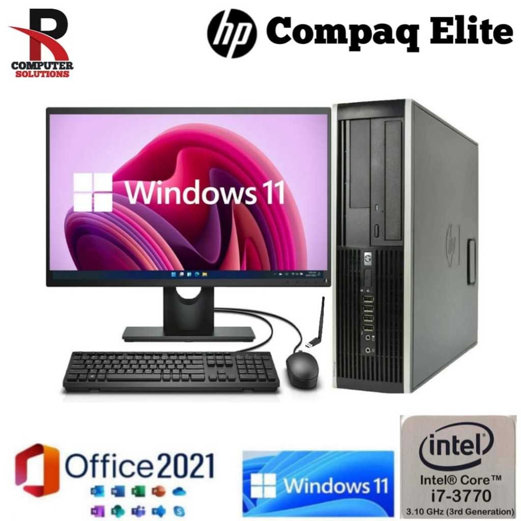 HP i7-3rd Gen Desktop SFF PC + Full Set Refurbished See More ...