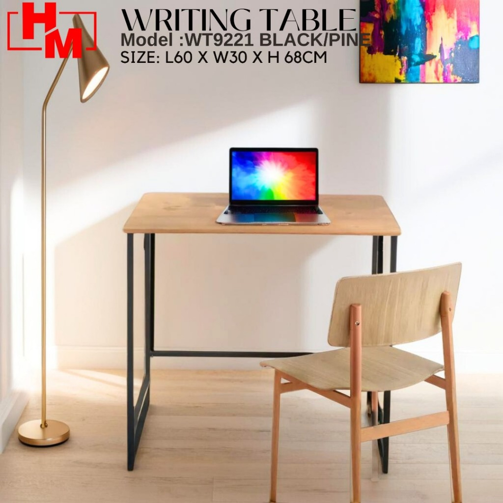 【One Layer】60CM Meja Student study Desk Computer Table modern writing ...