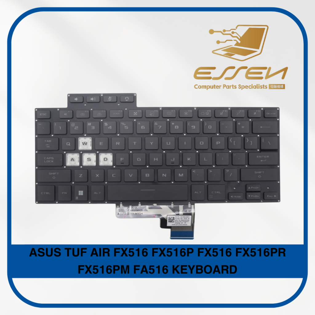 Replacement Keyboard For ASUS TUF AIR FX516 FX516P FX516 FX516PR ...