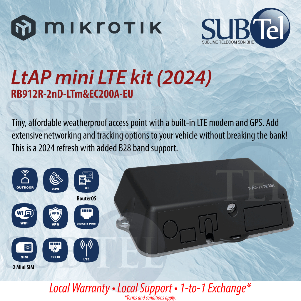 Mikrotik LtAP mini LTE kit (2024) Access Point with A Built-In LTE ...
