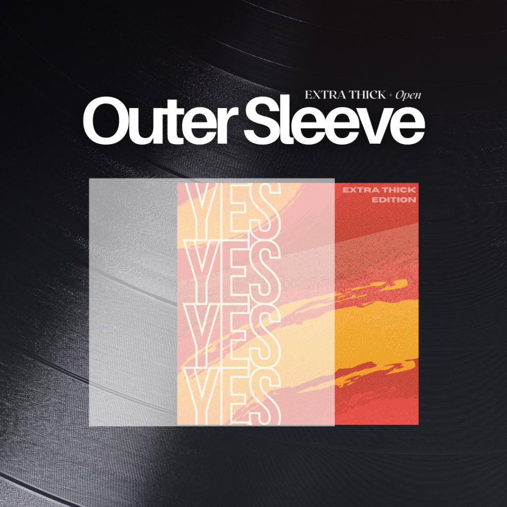 10/25/50 Pieces 12" Vinyl Outer Sleeve ( EXTRA THICK + Open ) (For ...