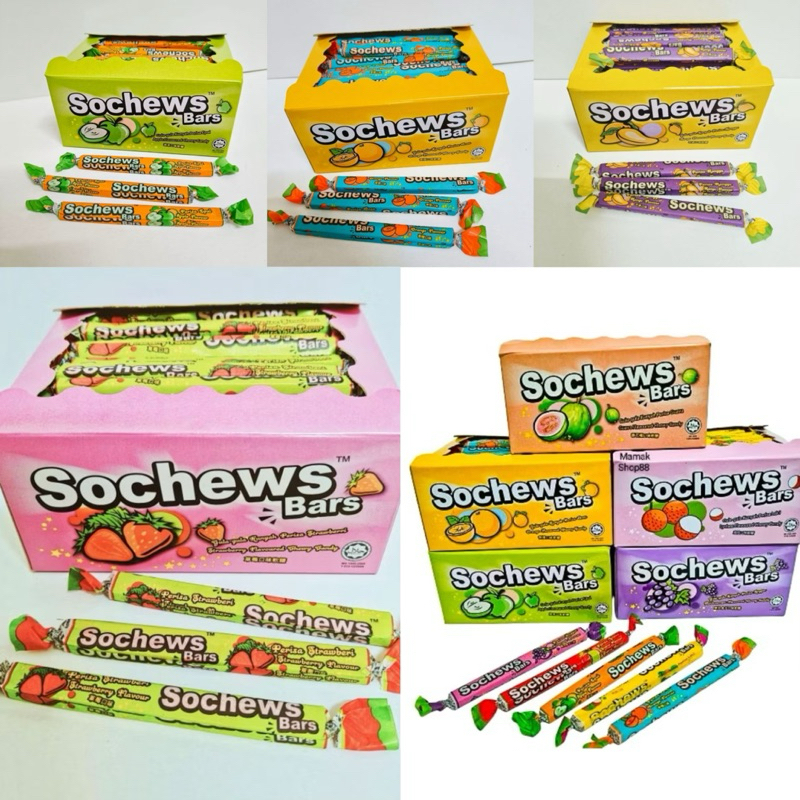 Sochews Bars Chewy Candy / Sochews Chewy Candy (HALAL) | Shopee Singapore