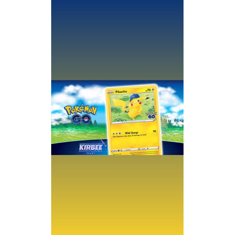 pikachu pokemon go card (sealed) | Shopee Singapore