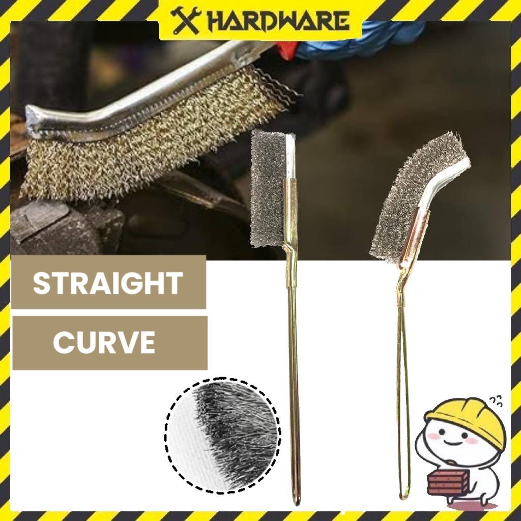 STAINLESS STEEL WIRE BRUSH STRAIGHT HEAD CURVE HEAD/CLEANING BRUSH ...