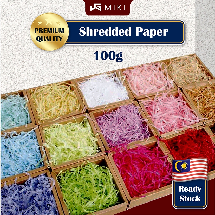 100g Shredded Raffia Tissue Paper Shred Filler Filling box decor basket ...
