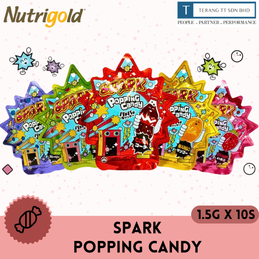 NUTRIGOLD - SPARK Popping Candy (1.5g X 10's) | Shopee Singapore