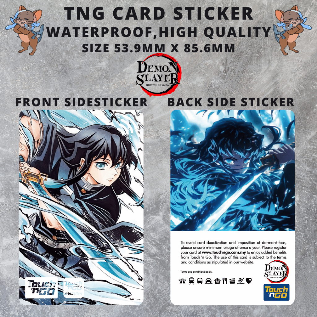 Demon Slayer Muichiro Tokito - Card Sticker/Touch n Go Card Sticker ...