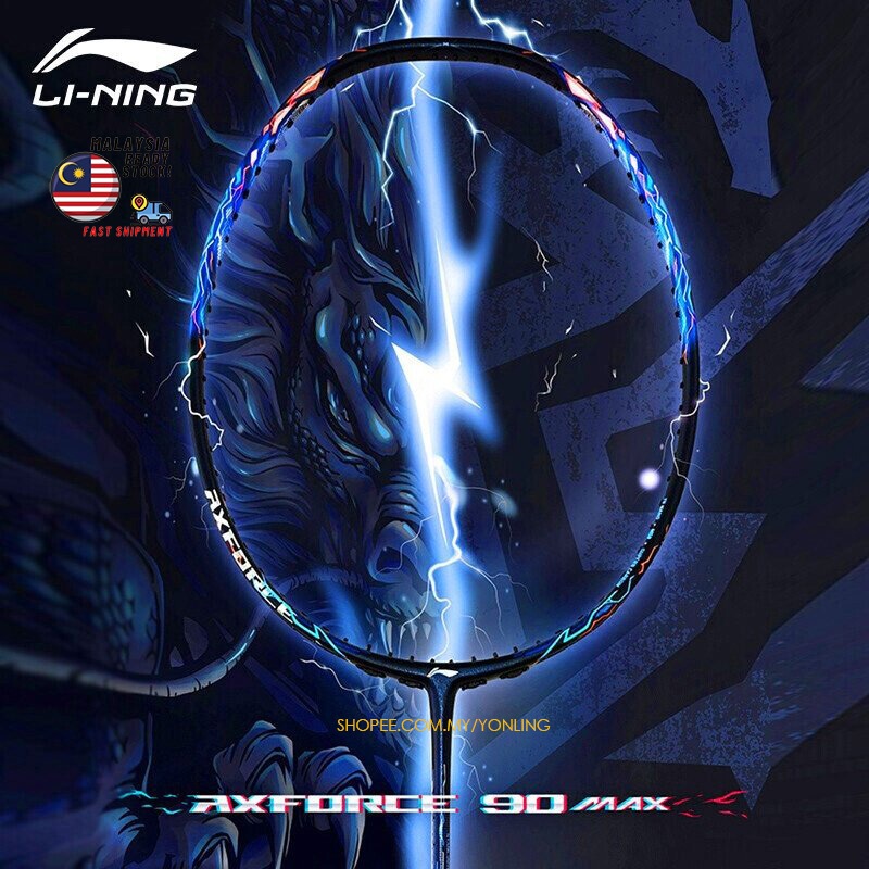 LI-NING AXFORCE 90 Dragon MAX Premium Full Carbon Badminton Racket FREE ...