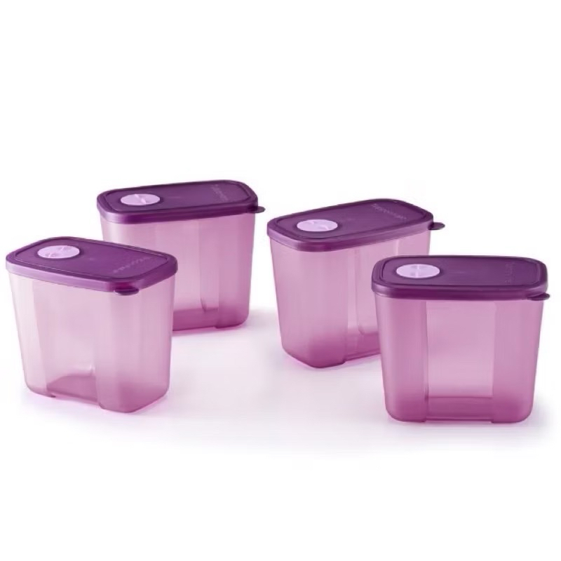 Tupperware freezermate set pink set freezer purple blue 250ml 550ml ...