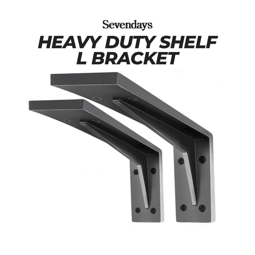 Heavy Duty Shelf L Bracket Wall Mounted Support Countertop Shelving ...