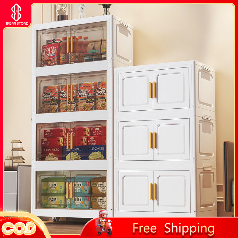 IKEA Stackable Storage Box Cabinet Organizer Multipurpose Foldable ...