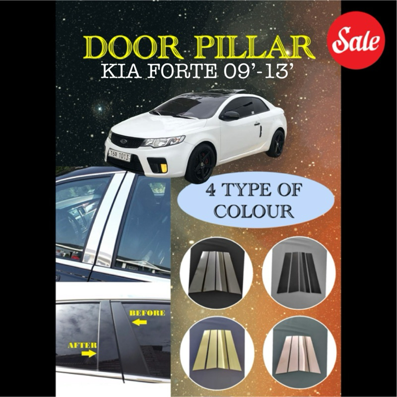 KIA FORTE DOOR PILLAR/FRONT SIDE MIRROR COVER/ REAR WINDOW TRIANGLE ...