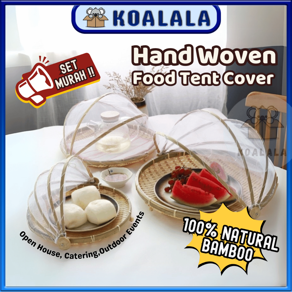 Bamboo Serving Tent Cover Bamboo Food Cover Display Serving Hood Dulang ...
