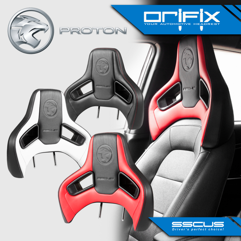 SSCUS Orifix - Sport Seat Headrest Plug & Play untuk kereta Proton ...