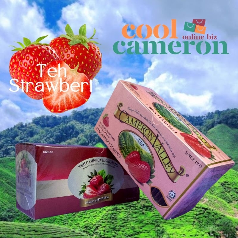 TEA TEH UNCANG STRAWBERI CHOP RUSA BHARAT TEA COOL CAMERON HIGHLANDS ...